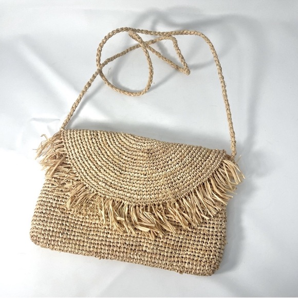 mar Y sol | Bags | Mar Y Sol Handmade Raffia Straw Small Clutchshoulder Purse Vacation Summer ...